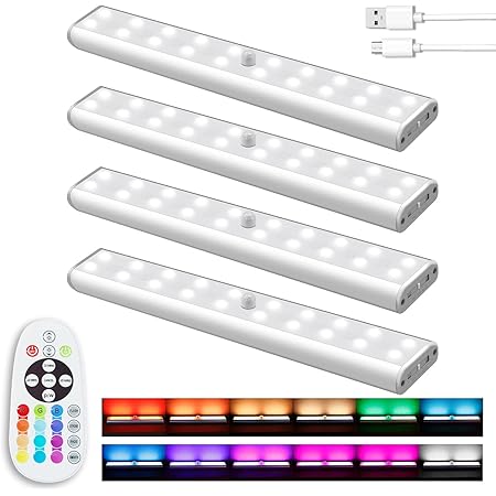 LUXSWAY LED Color Light Bar with Battery Operated , Wireless Dimmable ...