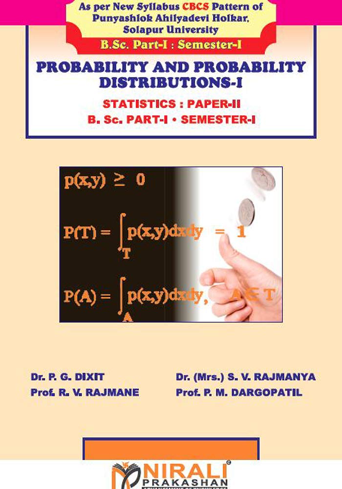 PROBABILITY AND PROBABILITY DISTRIBUTIONS – I STATISTICS : PAPER – II ...