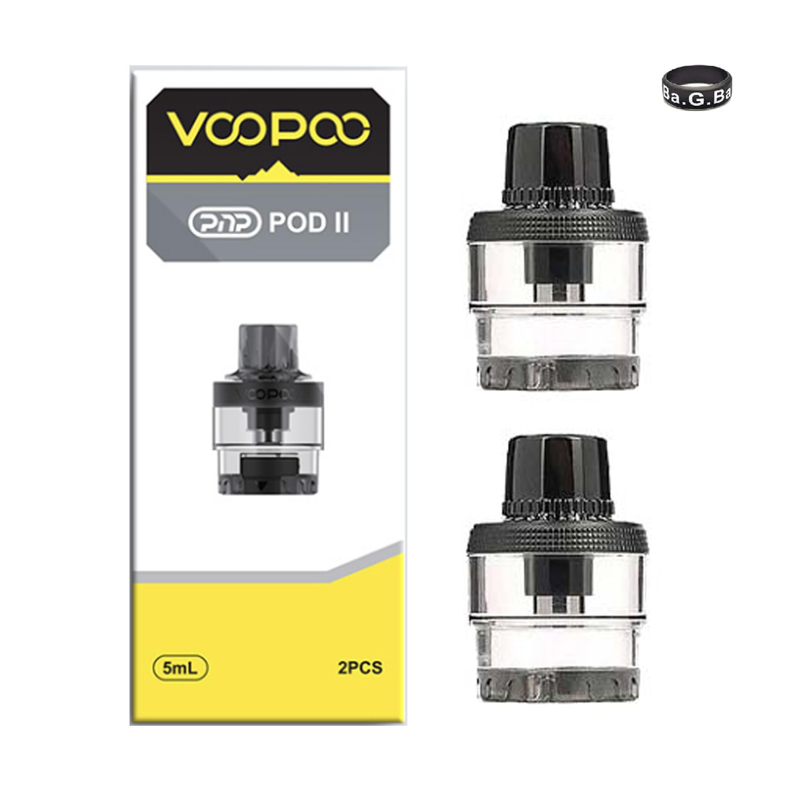 Amazon | VOOPO DRAG PnP Pod II Cartridge 5.0ml H80S E60 H40 Ba.G.Ba ...