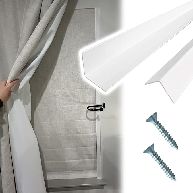 Black Grey White Window Light Blocker Strips Rail 50 100 150 200 250 CM ...