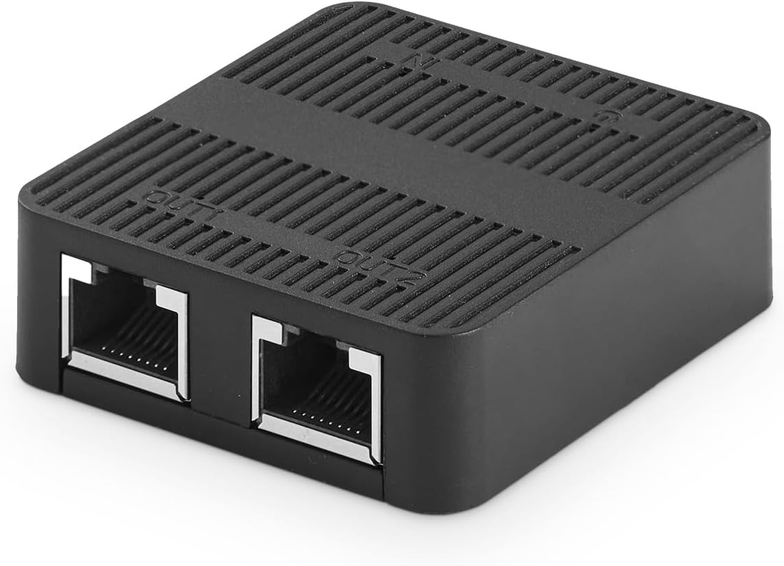Amazon.com: Binardat 1 to 2 Gigabit Network Splitter, 3 Port Gigabit ...