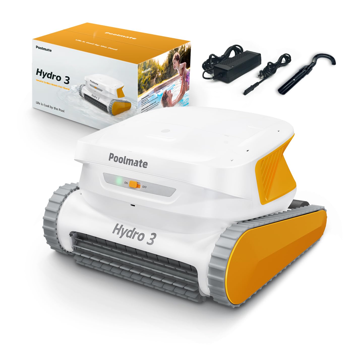 Amazon.com : Poolmate Hydro 3 Robotic Pool Cleaner for Inground/Above ...