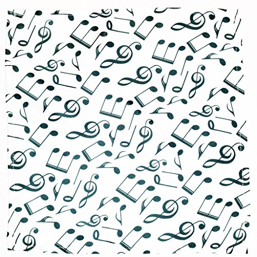 Buy Blacksmith Musical Notes White Bow Tie & Pocket Square Set Weeding ...