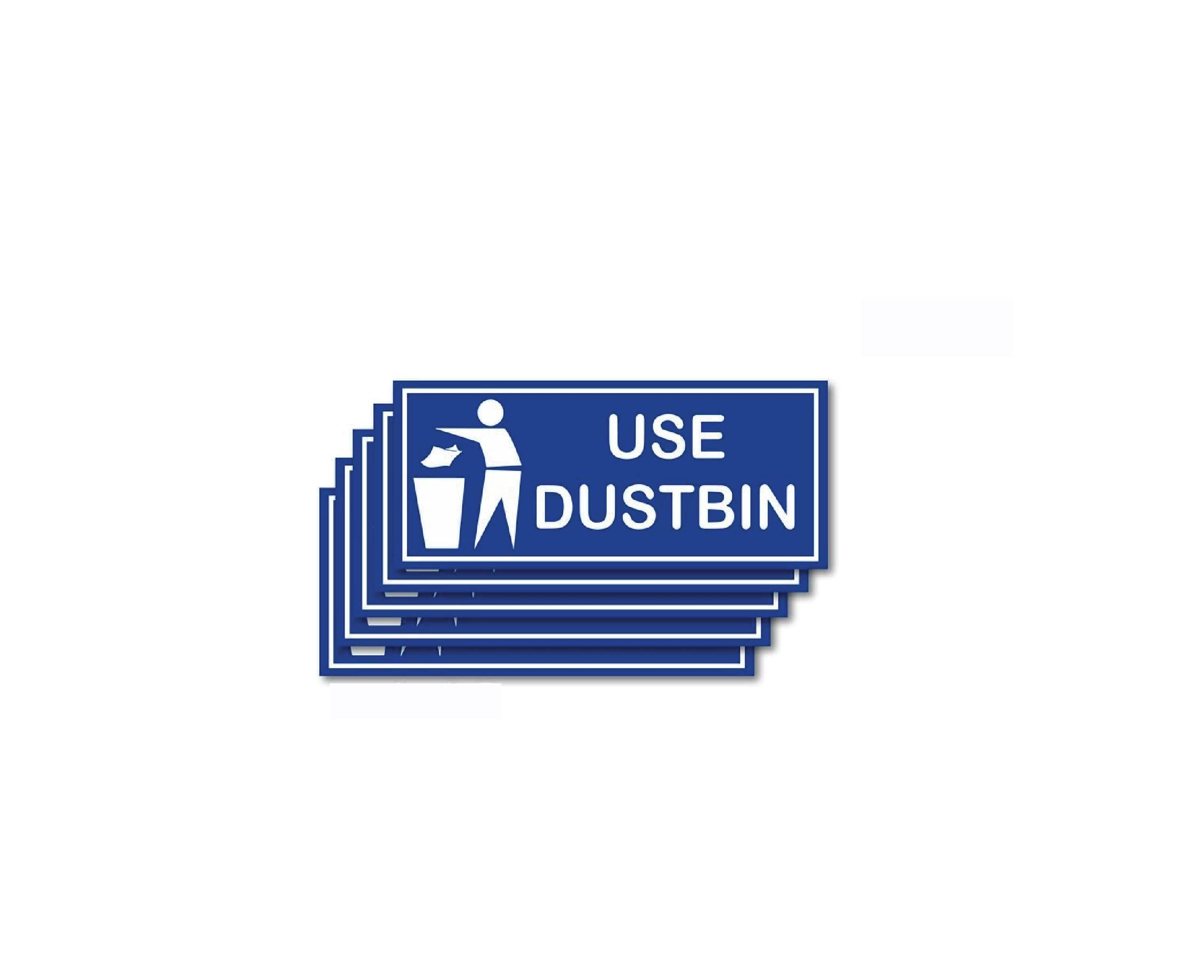 ISEE 360 Use Dustbin Self Adhesive Sign Sticker Warning Safety Security ...