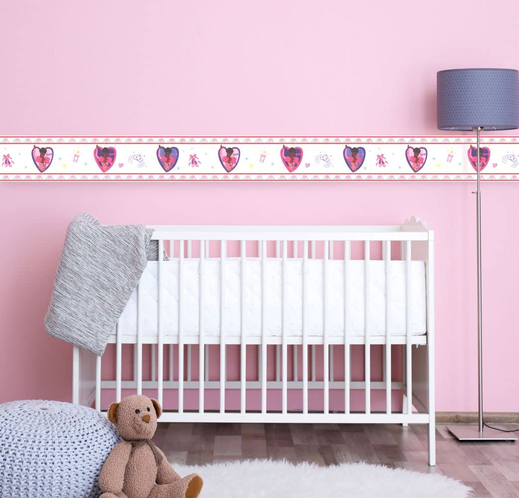 Barbie Wallpaper Border Barbie White / Pink Border | Vymura
