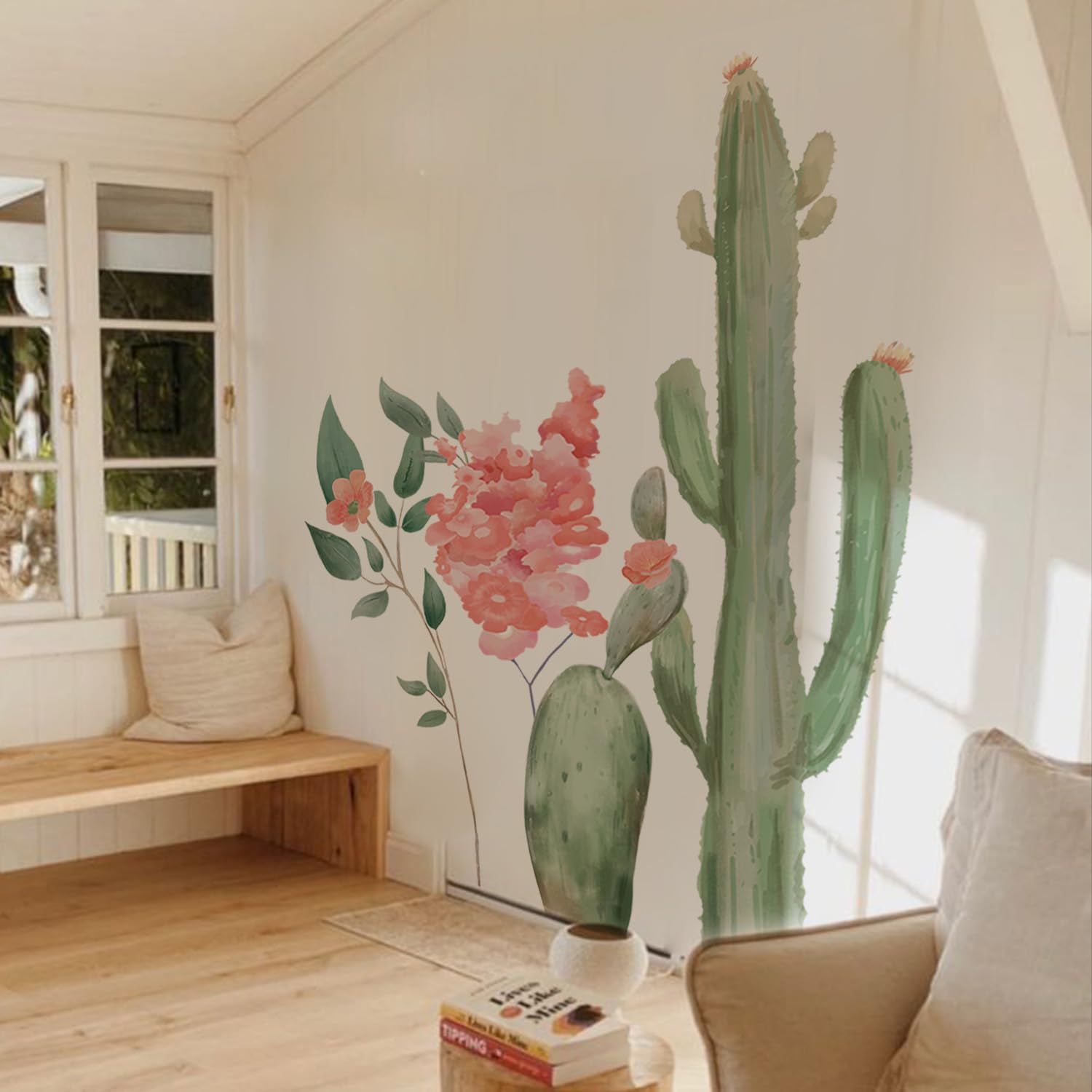 Amazon.com: astrkiz Original Hand Drawn Cactus Wall Decals Peel and ...