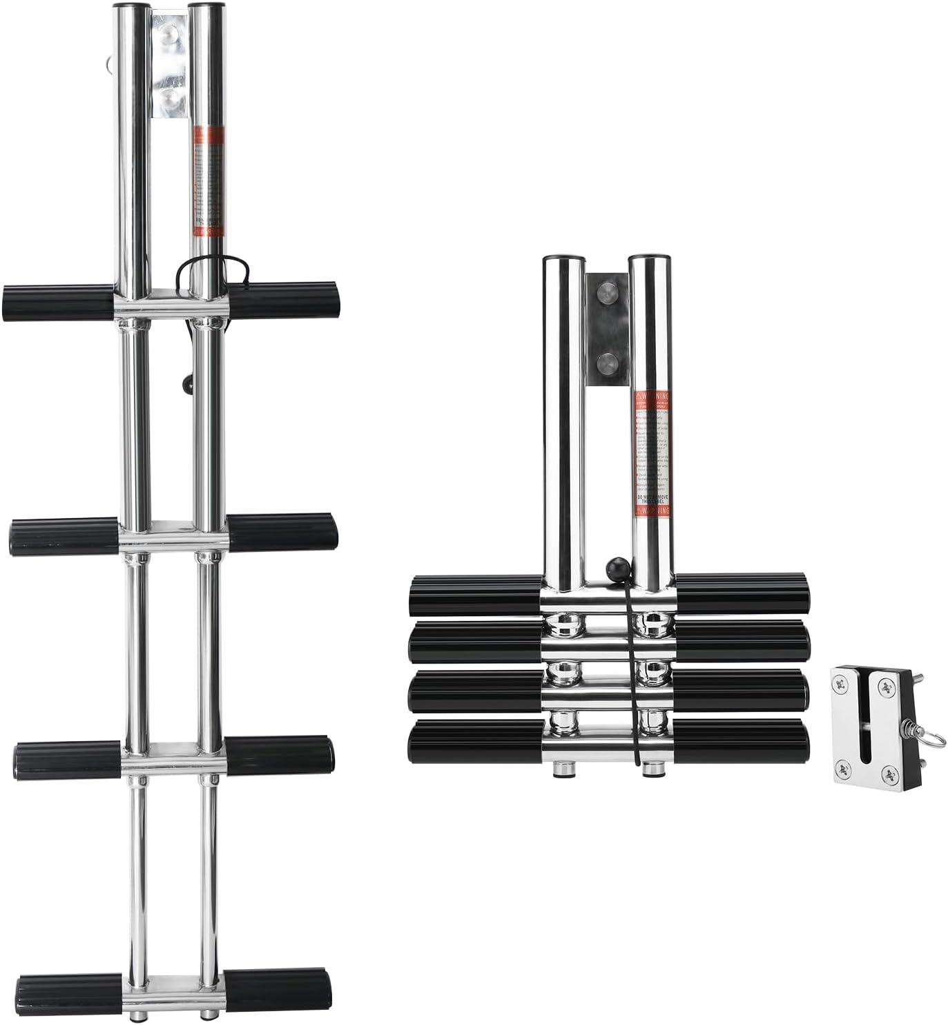 Amazon.com: skyehomo 4 Step Boat Marine Sport Ladder Stainless Steel ...