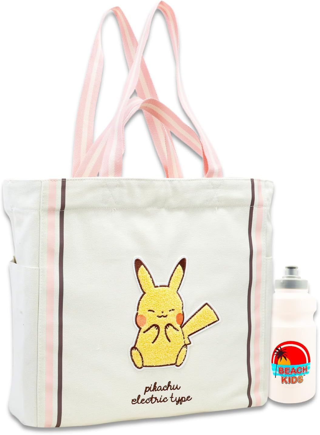 Amazon.com: Nintendo Pikachu Canvas Tote Bag Set - Pokemon Accessories ...