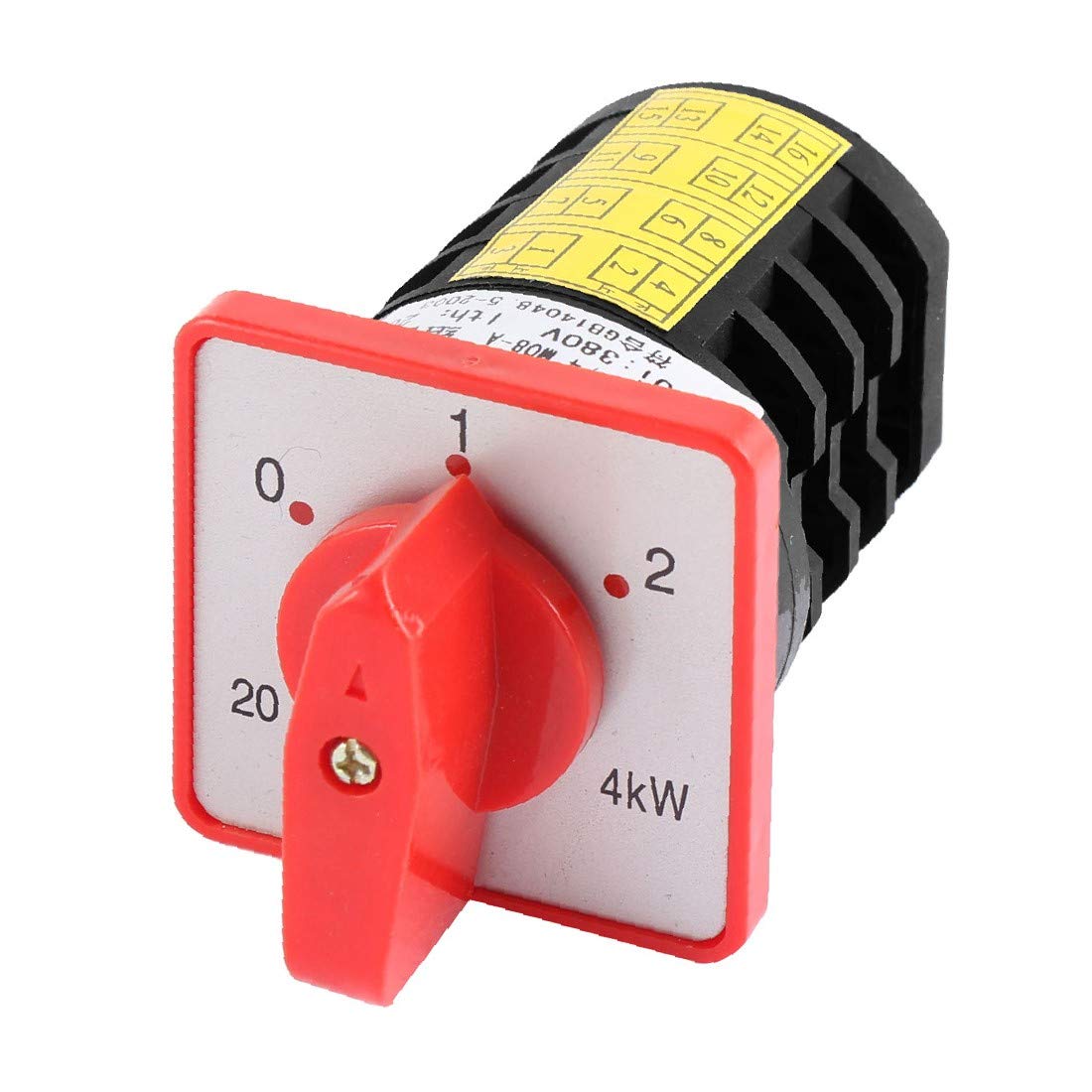 Buy X-DREE AC 380 ν 20A 3 Positions 4 Pole Rotary Selector Cam ...