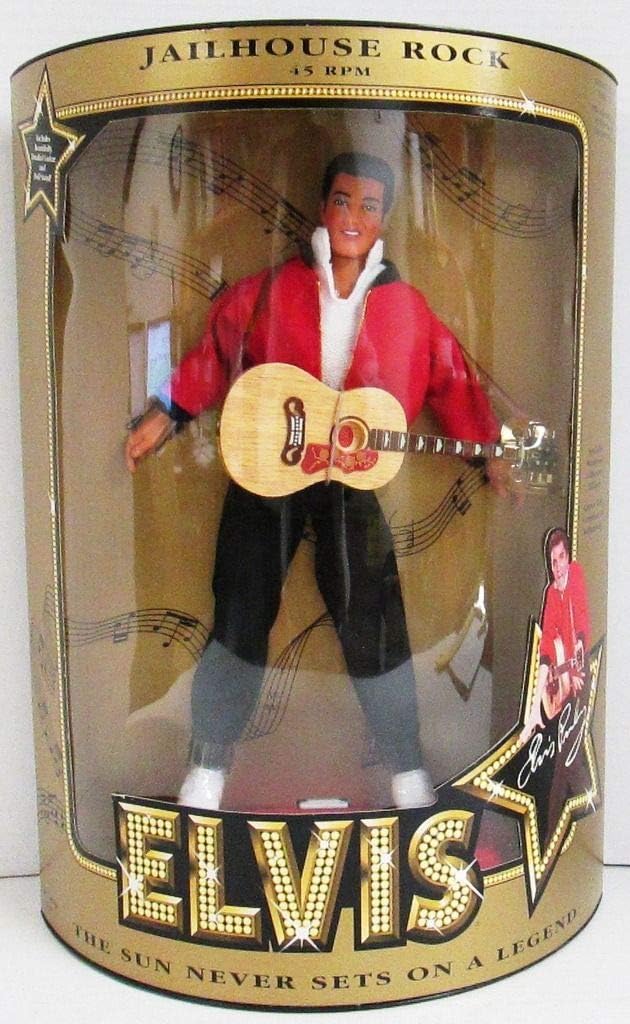 Amazon.com: The Sun Never Sets on a Legend 1993 Elvis Doll, Jailhouse ...