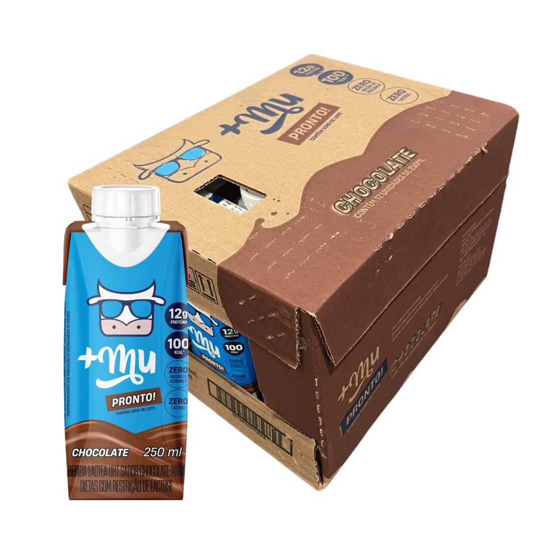 +Mu Bebida Proteica Láctea UHT Sabor Chocolate - Pack 12 unidades ...