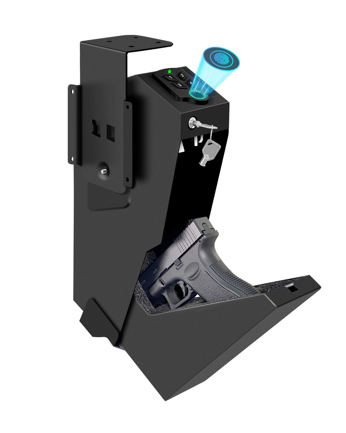 Buy HOLEWOR Safe,Biometric Safes for Pistols Drop Down Hand Safe ed ...