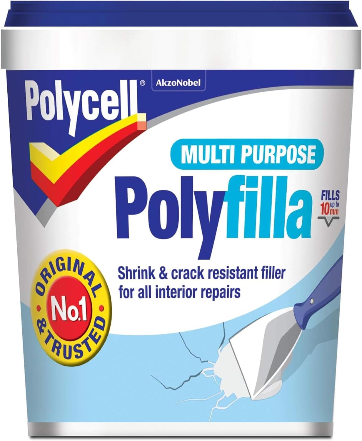 Polycell Polyfilla Trade One Fill 1 Litre, White : Amazon.co.uk: DIY ...