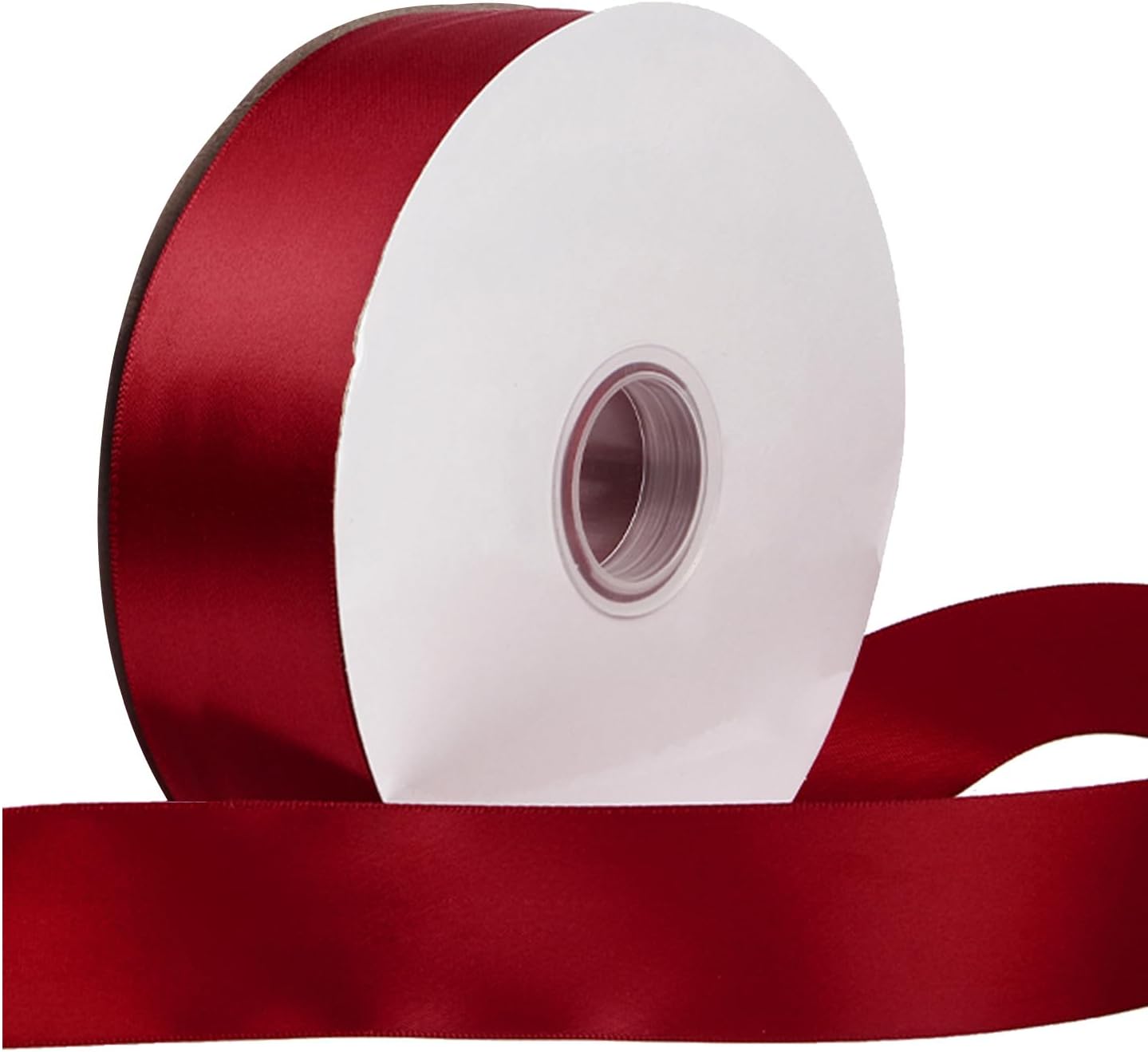 Rollo de Liston Satinado Doble Cara Color Blanco Fantasias Miguel ...