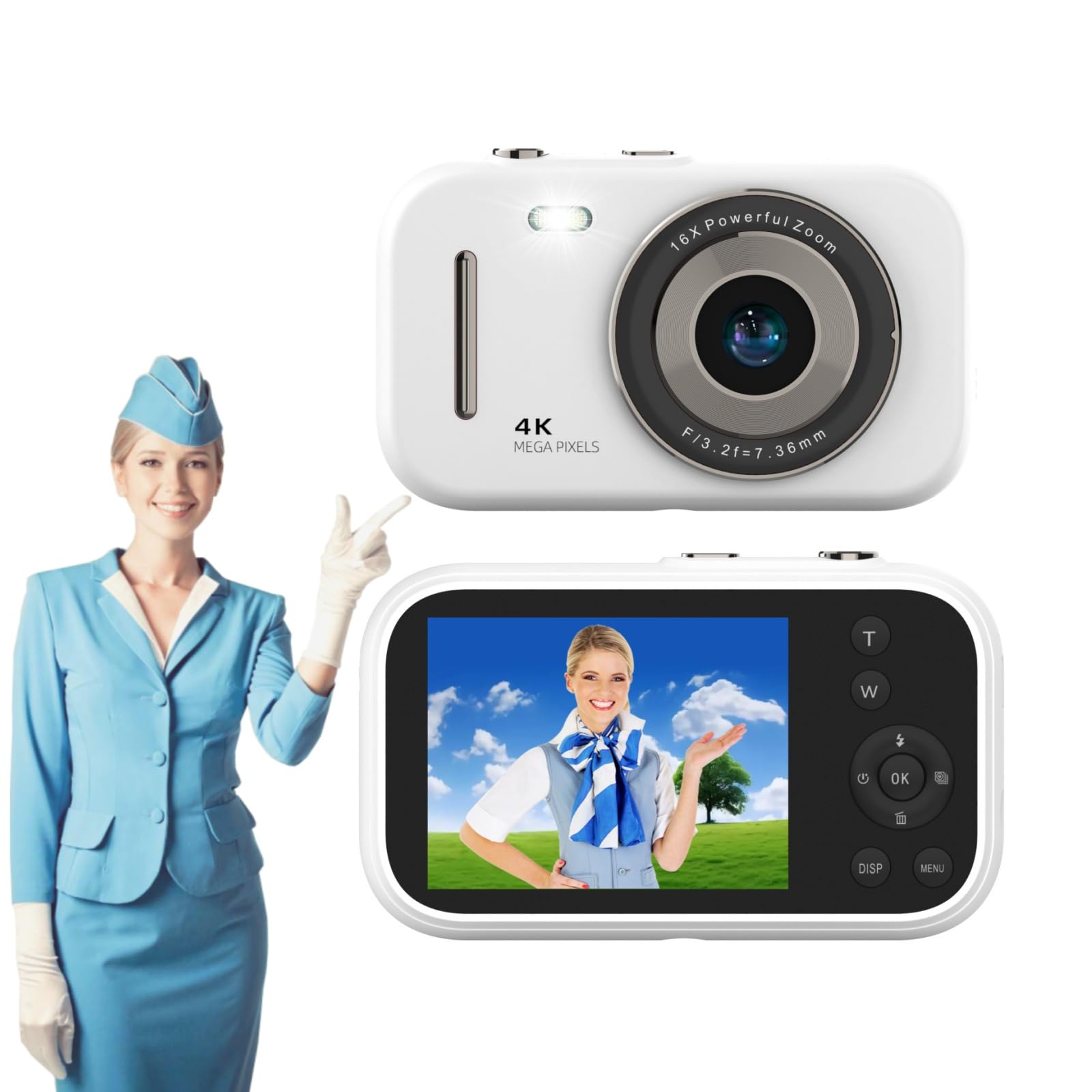 Amazon.com : Digital Camera, Full HD 1080P Video 4K Mini Beautify ...