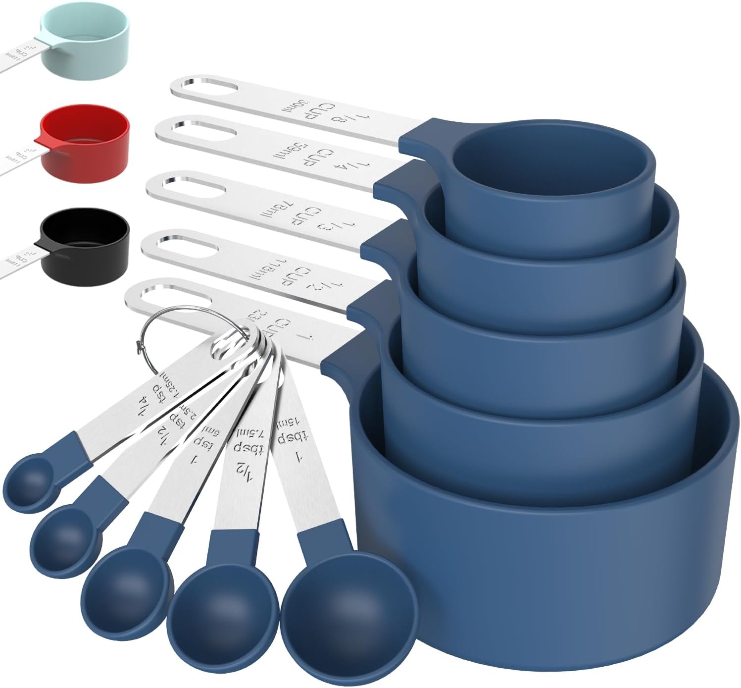 Amazon.com: EZ Large Print Measuring Cup and Spoon 11-pc Set: Home ...