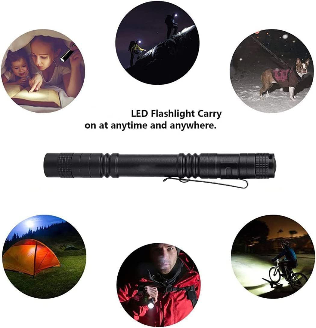 MODOAO Ultra delgado portátil 900LM mini linterna LED clip cinturón ...