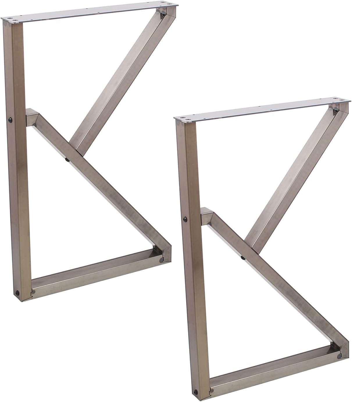 Amazon.com: Metal Table Legs 28 Inch Heavy Duty K Shape Metal Desk Legs ...