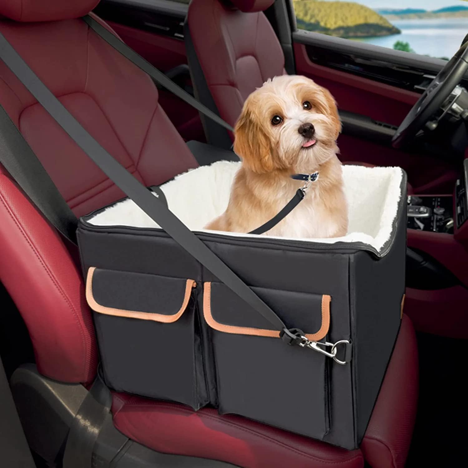 Amazon.com : Cosibell Dog Car Seat - Double-Sided Pet Car Seat with ...