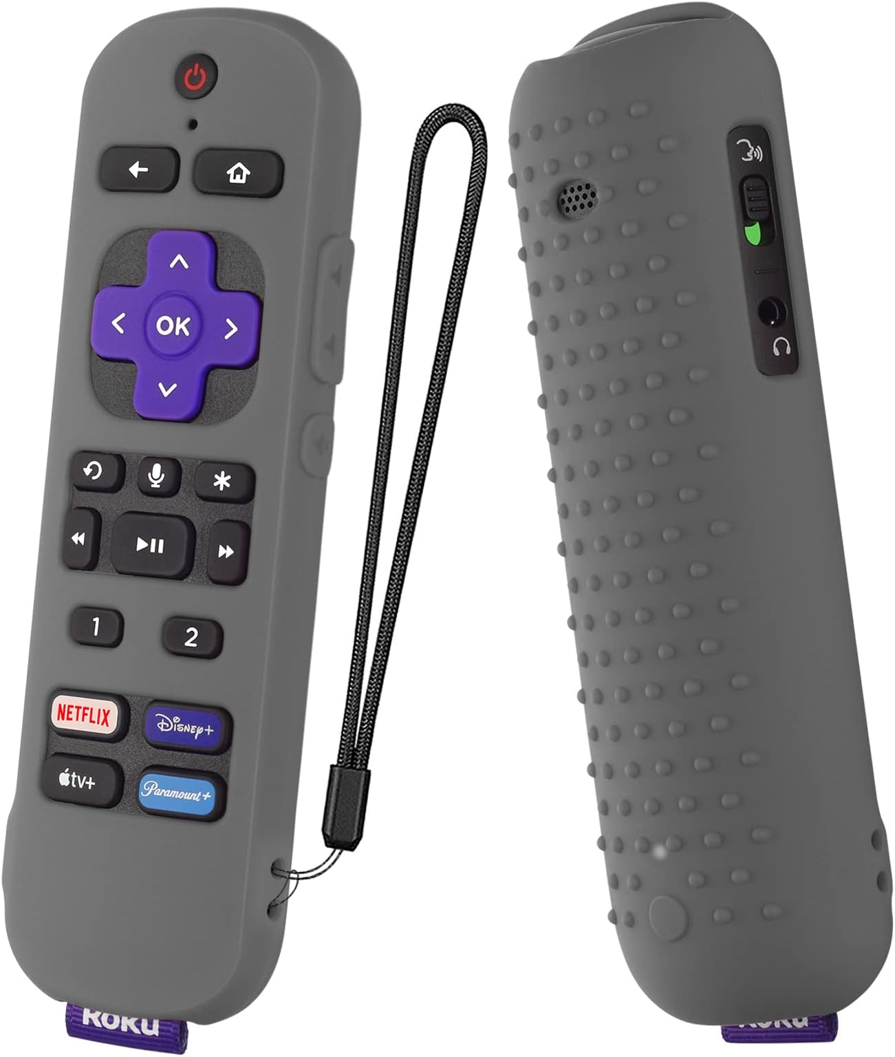 Amazon.com: Silicone Cover for Roku Ultra 2022 Remote Roku Voice Remote ...