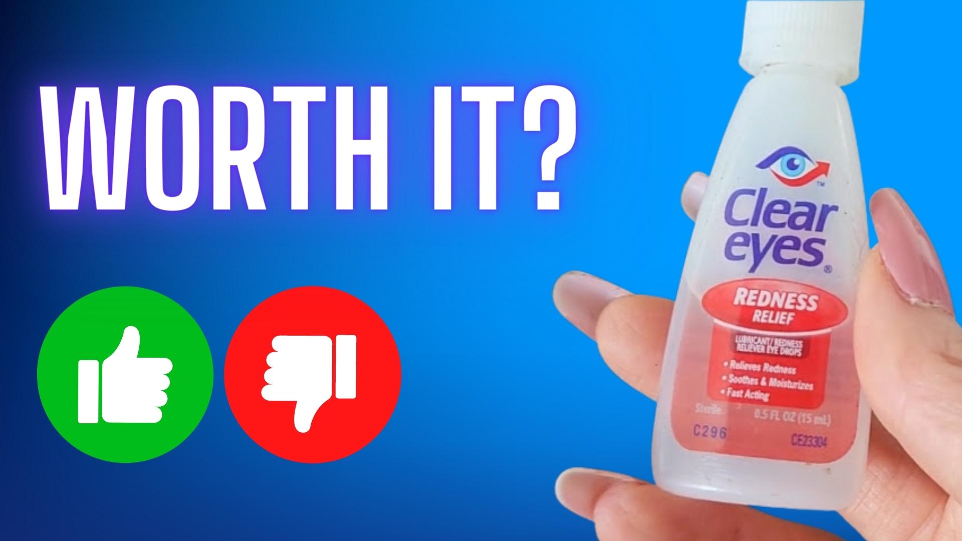 Watch Review& Clear Eyes Redness Eye Relief Eye Drops on Amazon Live