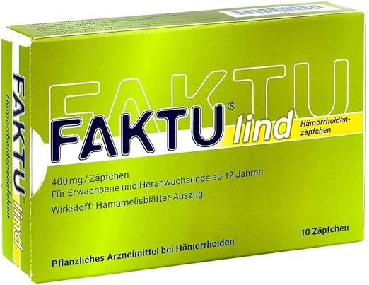 FAKTU Lind Hemorrhoid Suppositories Pack of 10 : Amazon.de: Health ...