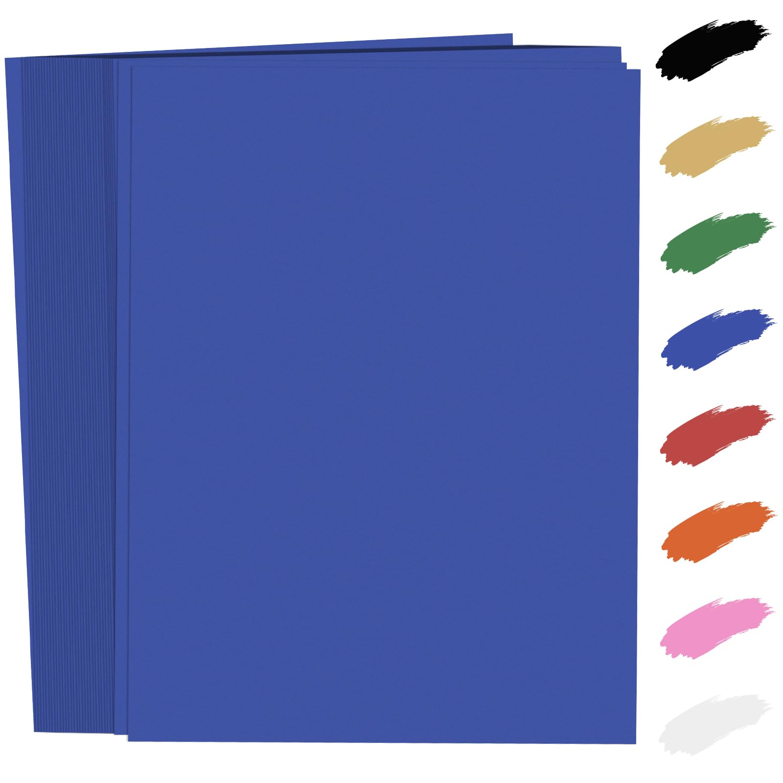 Amazon.com : 100 Sheets Blue Card Stock 8.5 x 11in,250GSM 92lb Blue ...