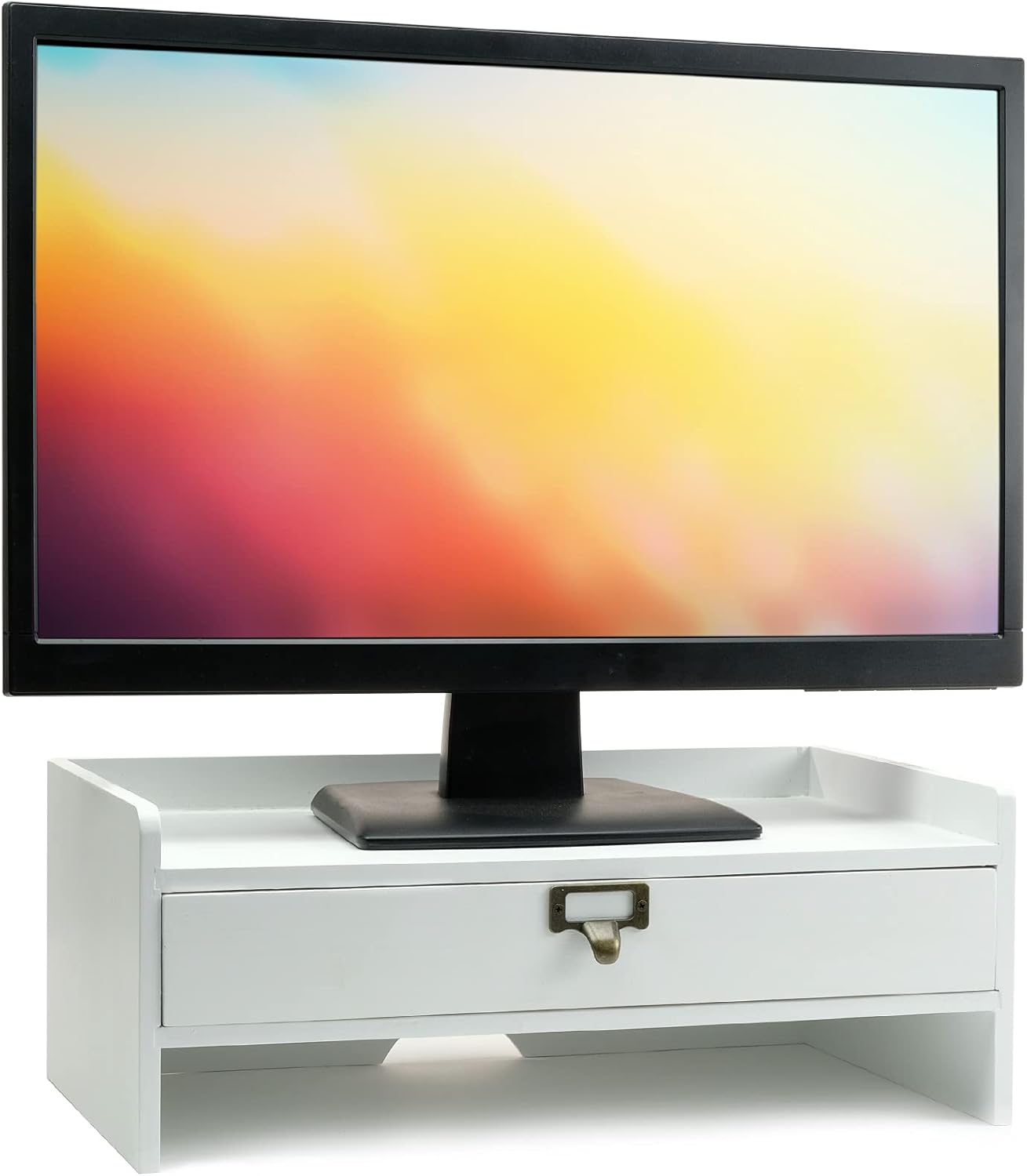Amazon.com: EXCELLO GLOBAL PRODUCTS Wooden Monitor Stand: Includes ...