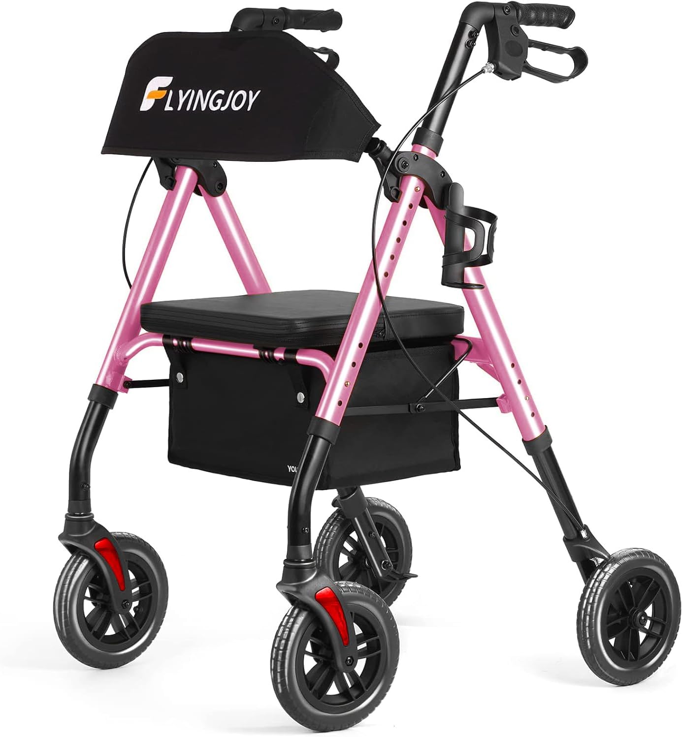 Rollator Walkers for Seniors, Foldable Rolling Walker with Ergonomic ...