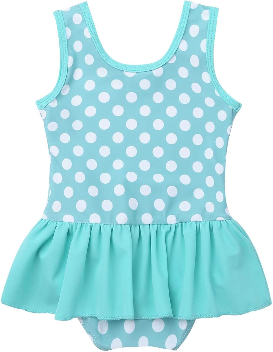 Amazon.com: iiniim Infant Baby Girl's One Piece Polka Dots Swimsuit ...