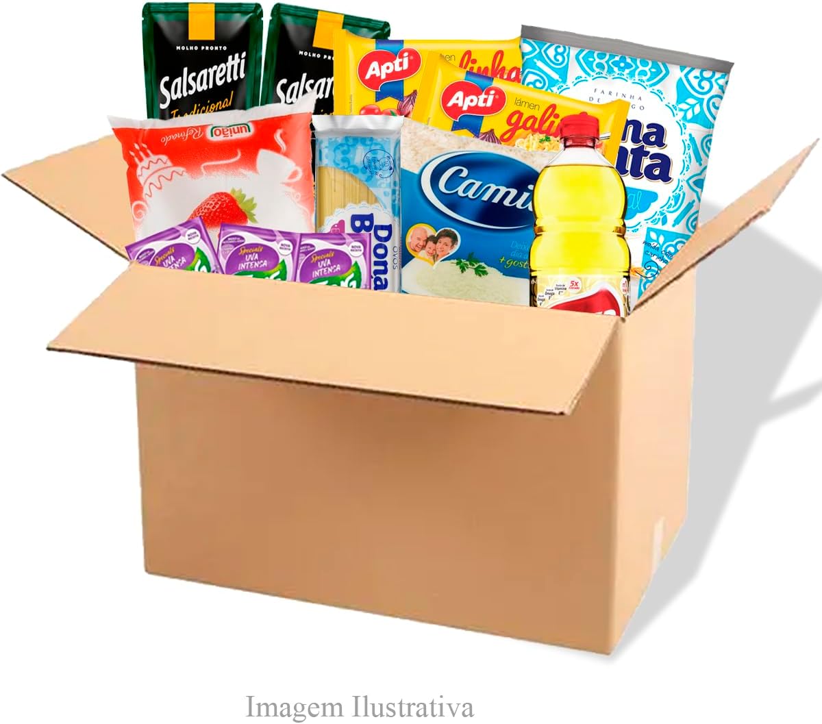 Cesta Básica De Alimentos Completa 12 Itens Super Premium : Amazon.com ...