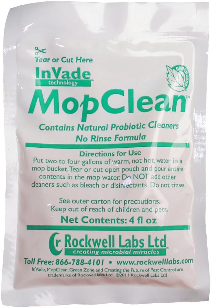 Amazon.com: Rockwell Invade Mop Clean Microbial Solution - 1 Box (32-4 ...
