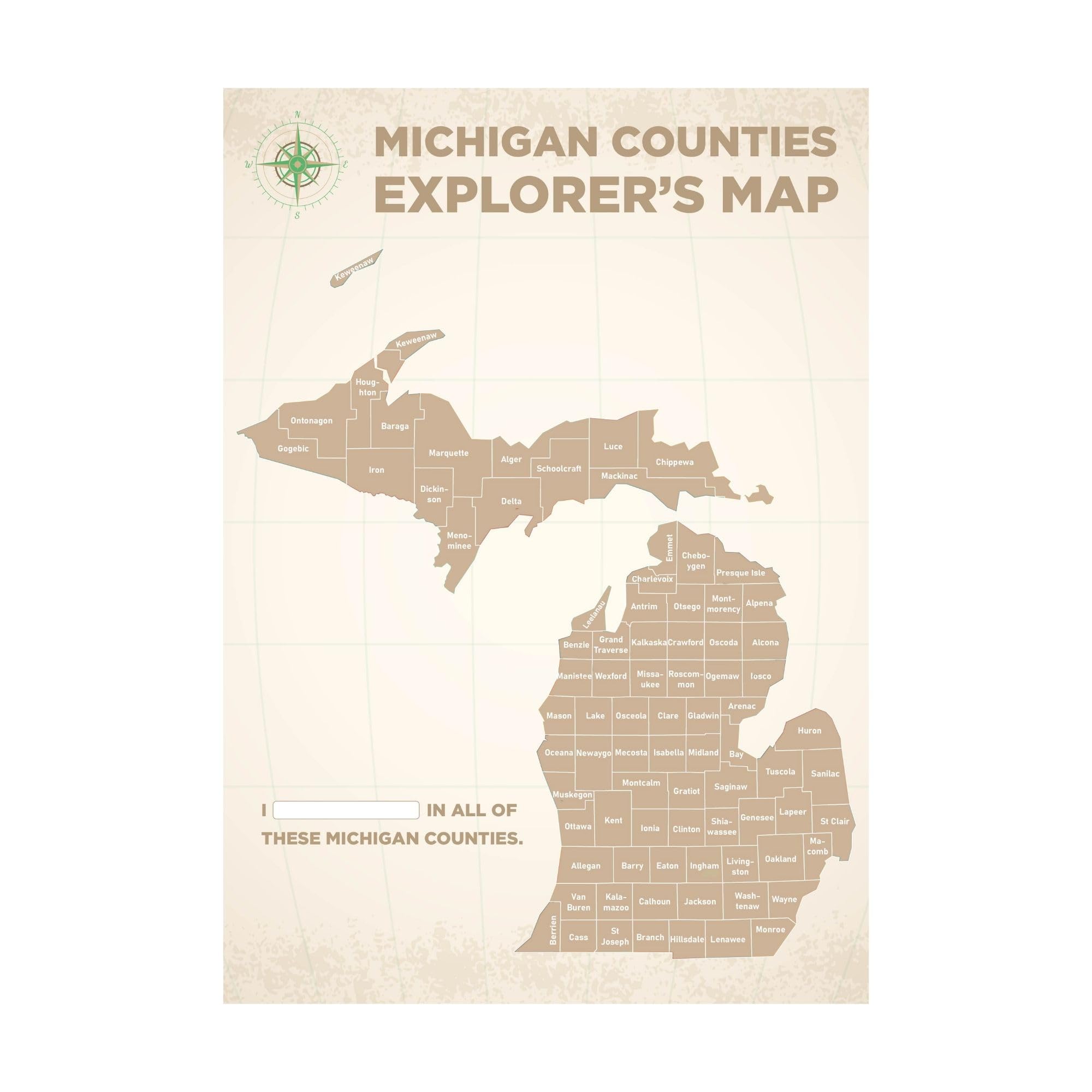 Michigan County Map Printable Macomb County, MI Zip Code Maps Red