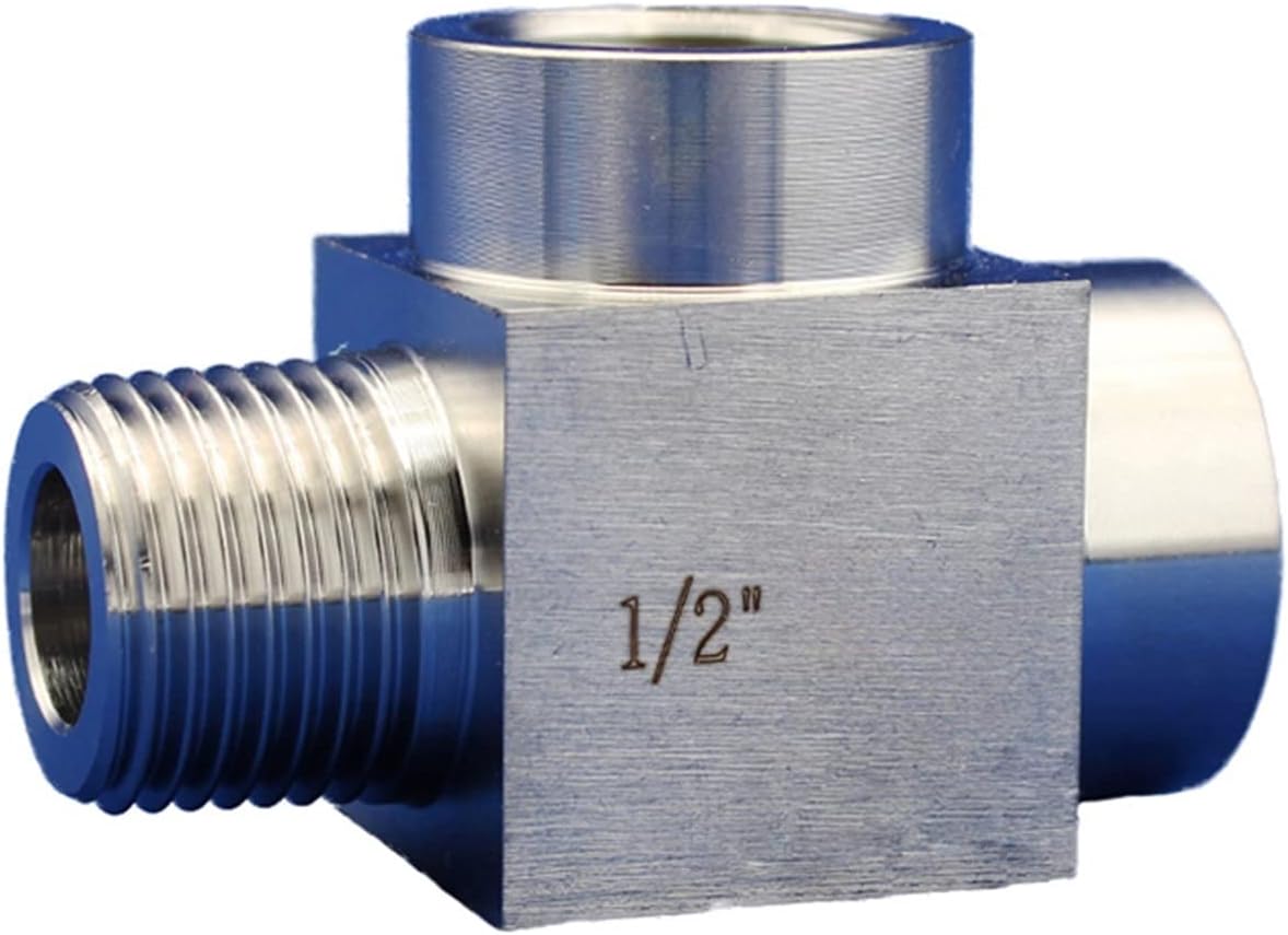 Amazon.com: High Pressure Stainless Steel 3-Way Pipe Fitting T Type 1/4 ...