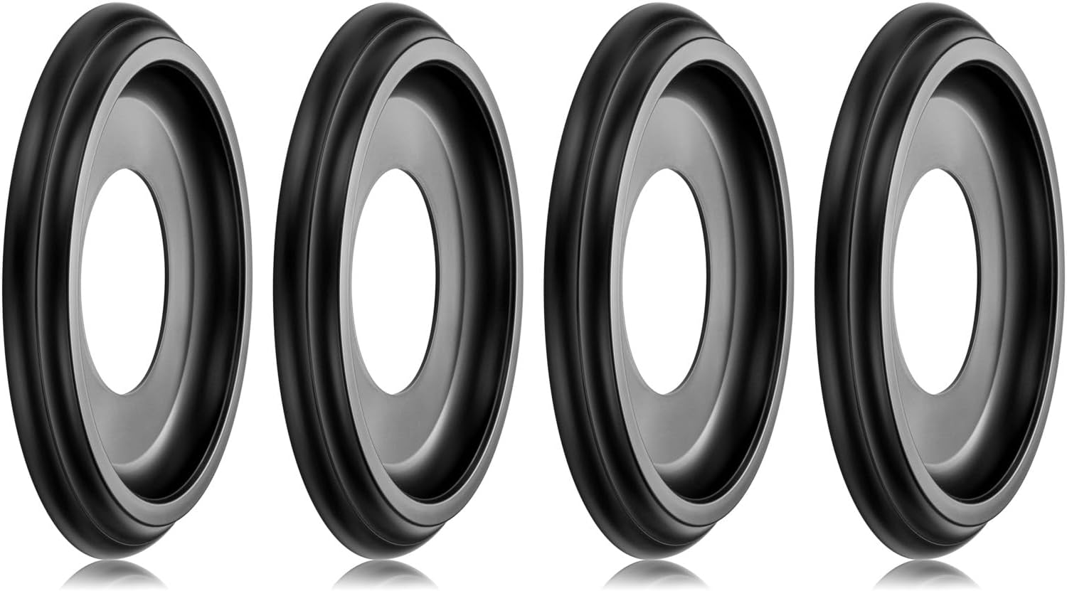 4 Packs Molded Nylon Ceiling Medallion for Light Fixtures and Ceiling ...