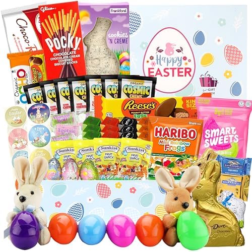 Amazon.com : EVA'S GIFT UNIVERSE Easter Care Package Blue Box (50 Count ...