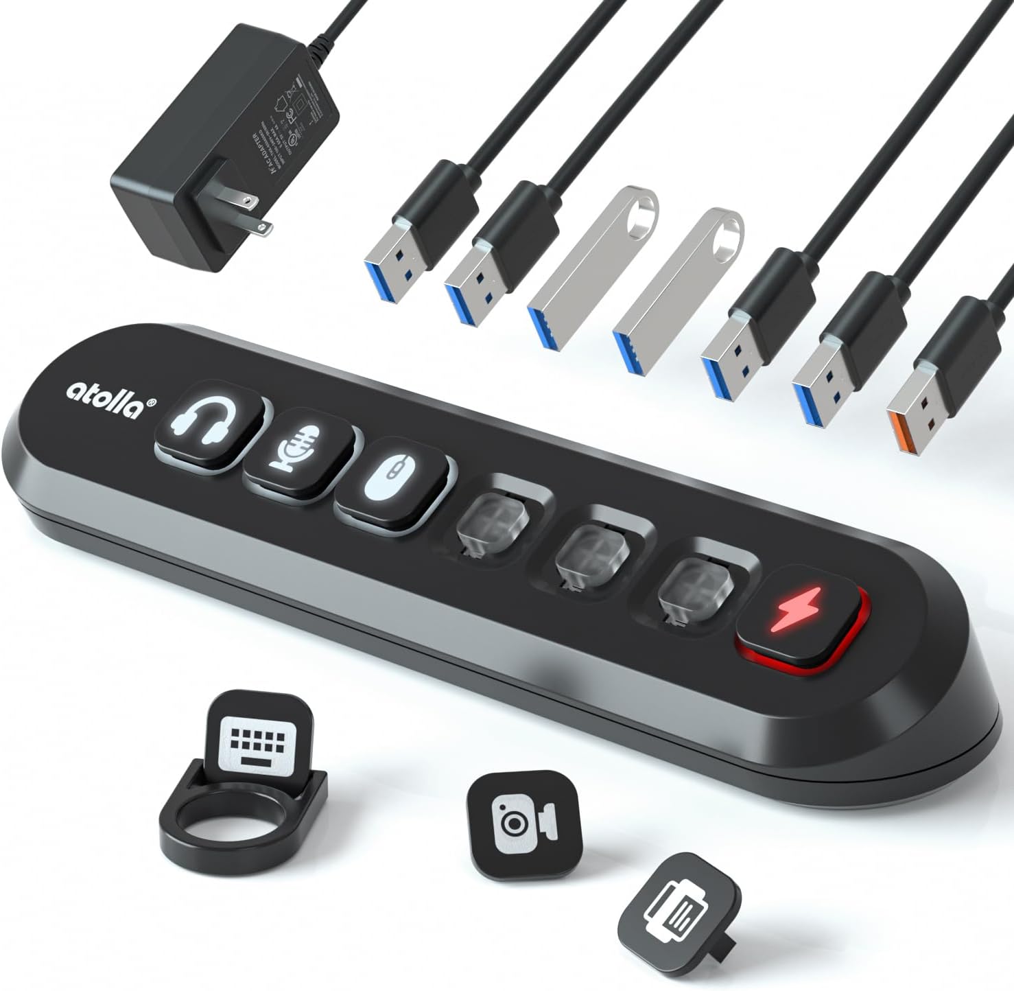 TP-Link UH720 Hub de 7 Puertos USB 3.0 con 2 Puertos Cargadores ...