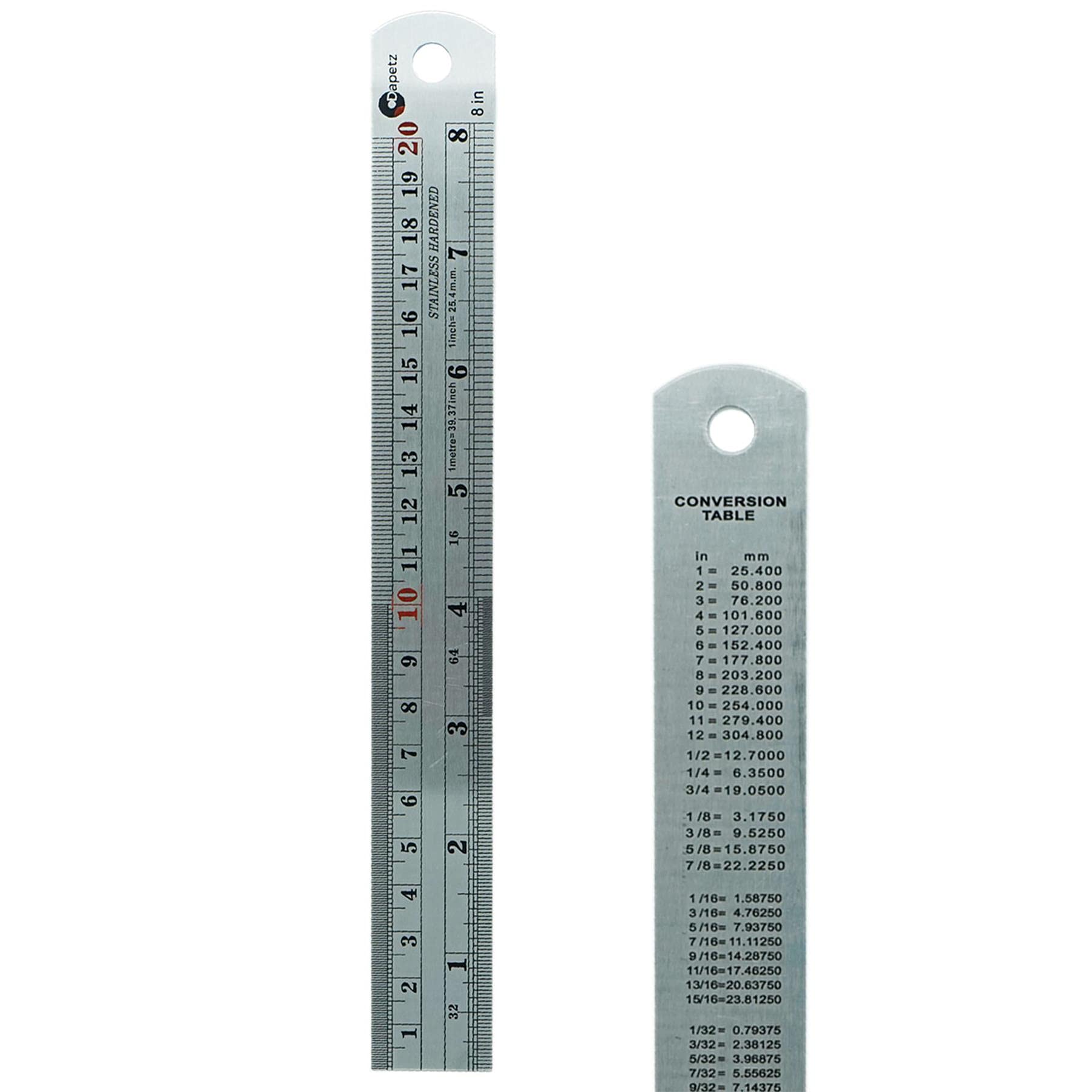 Precision Straight Edge Ruler For Drafting 20 Pack 12 Inch Stainless ...