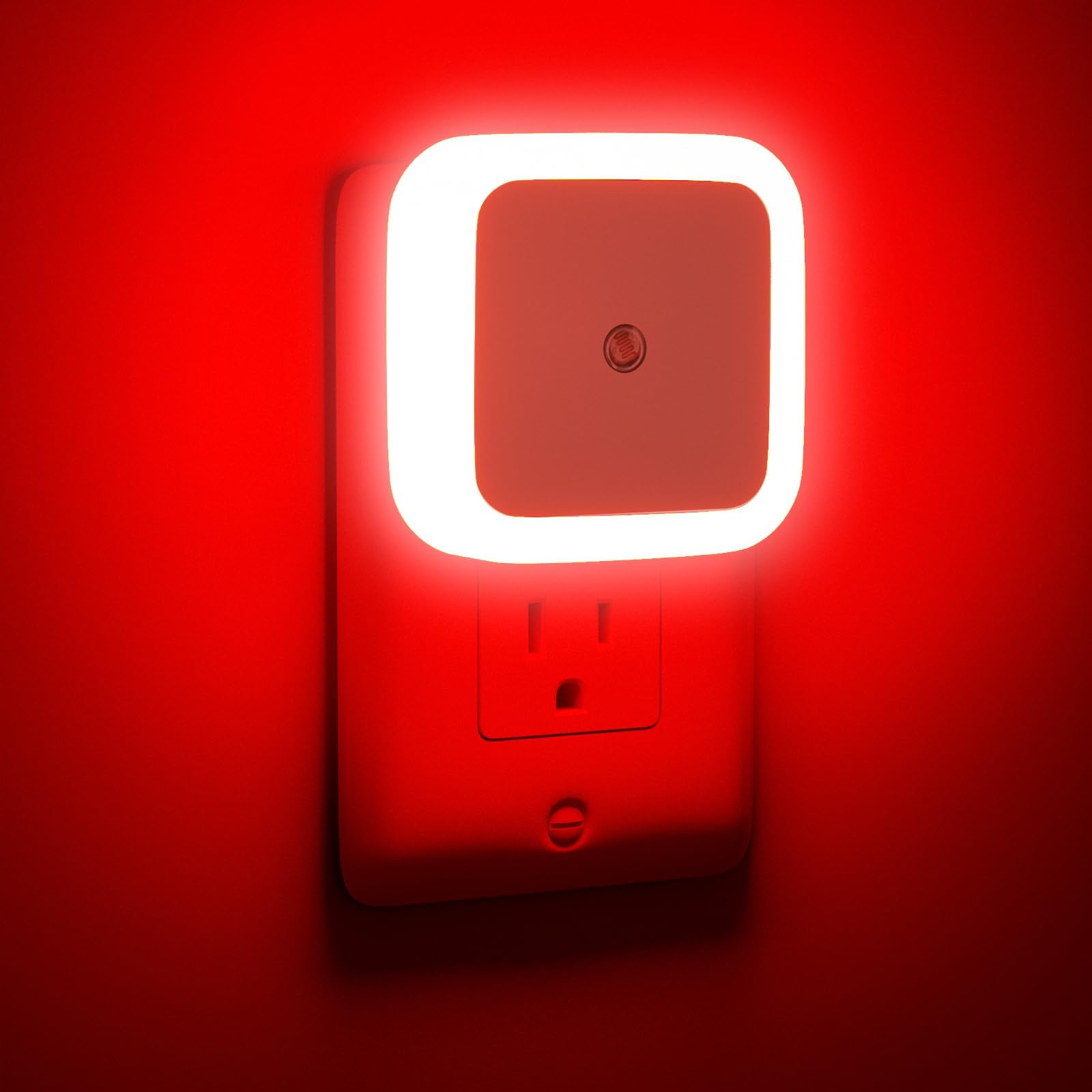 [ Pack of 4 ] Real Red LED Night Lights, Plug into Wall Lights with ...