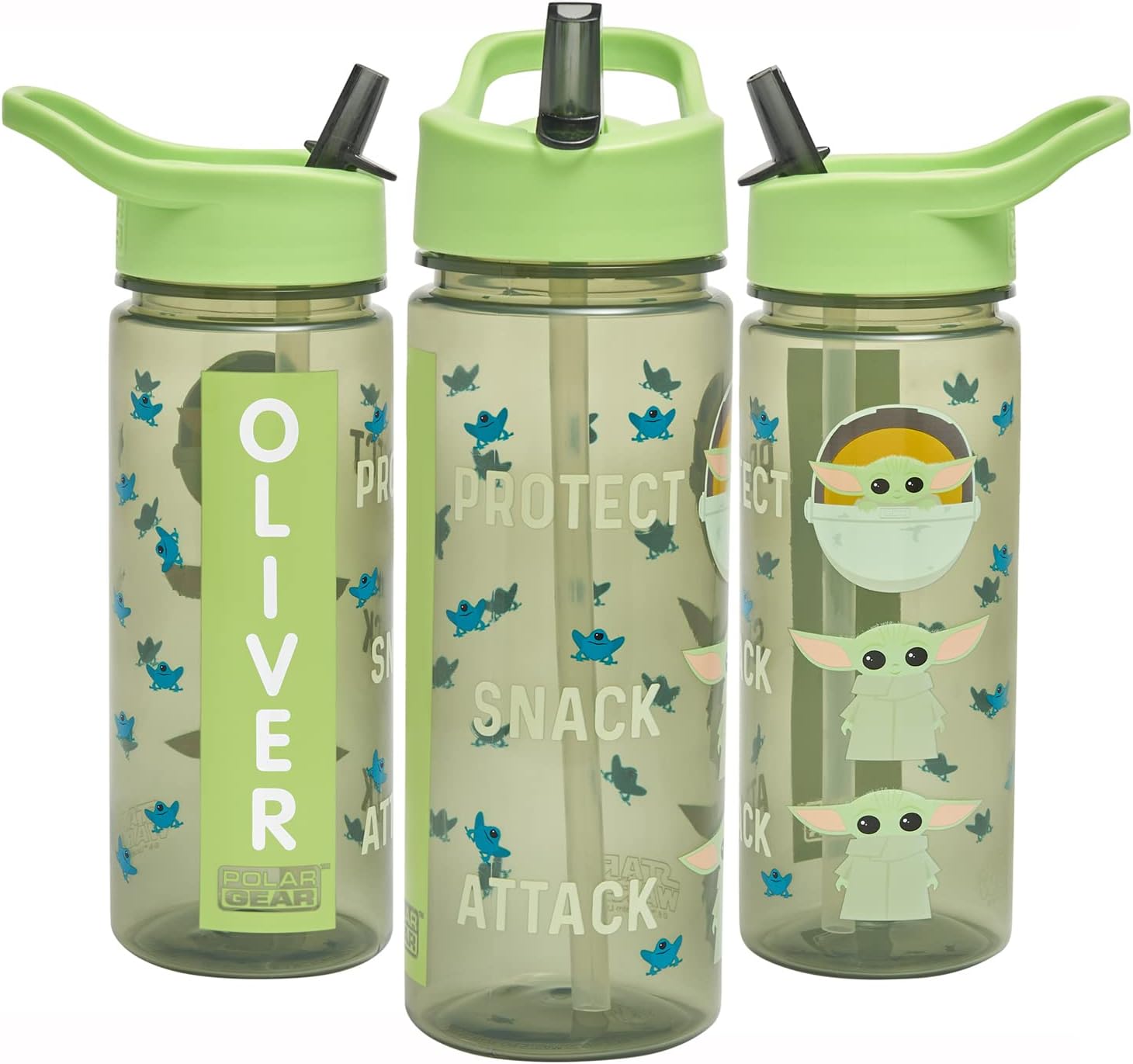 Star Wars Disney 100 Grogu Aluminum Kids Water Bottles 600ml – Official Merchandise By Polar ...