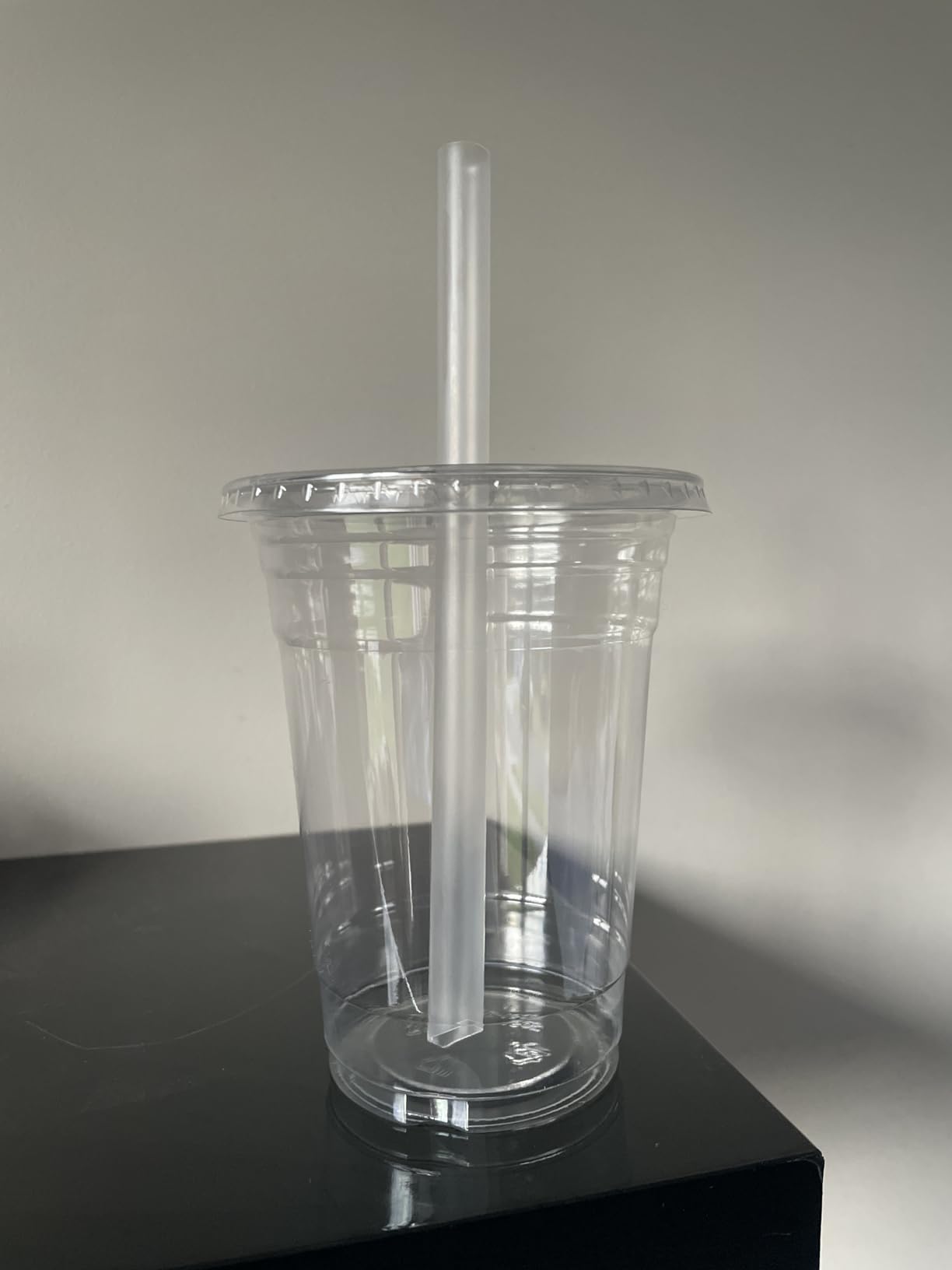 100 Pack 16oz Plastic Cups with Lids and Straws, Reusable Clear Plastic ...