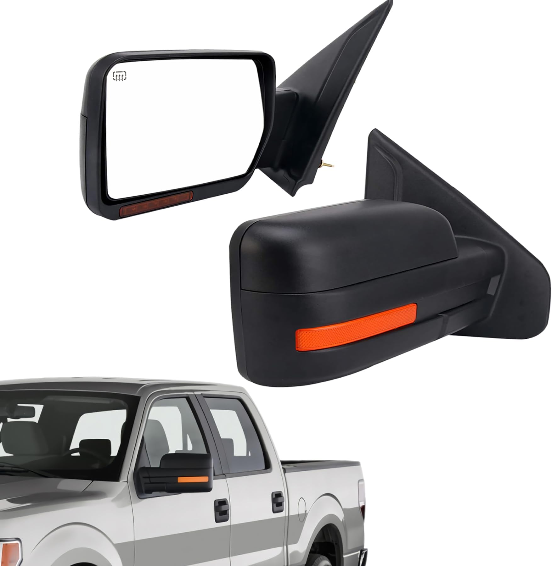 Amazon.com: Left Driver Side Mirror - Dual Arm Style - without Mirror ...