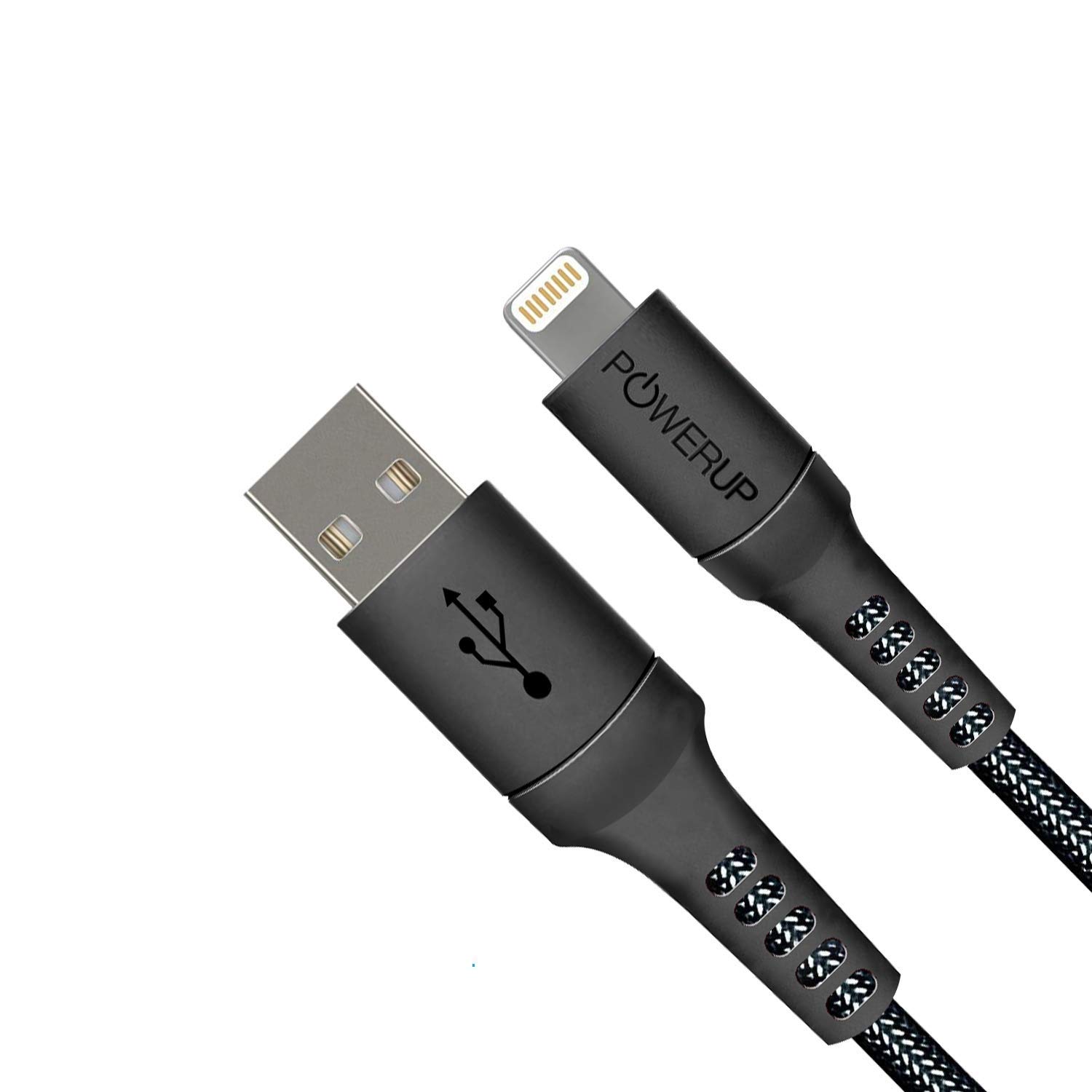 PowerUp 2.4Amp Double Nylon Braided High-Speed Charging Durable ...