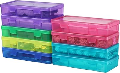 Amazon.com - Mini Plastic Storage Containers with Locking Lids, 6 PCS ...
