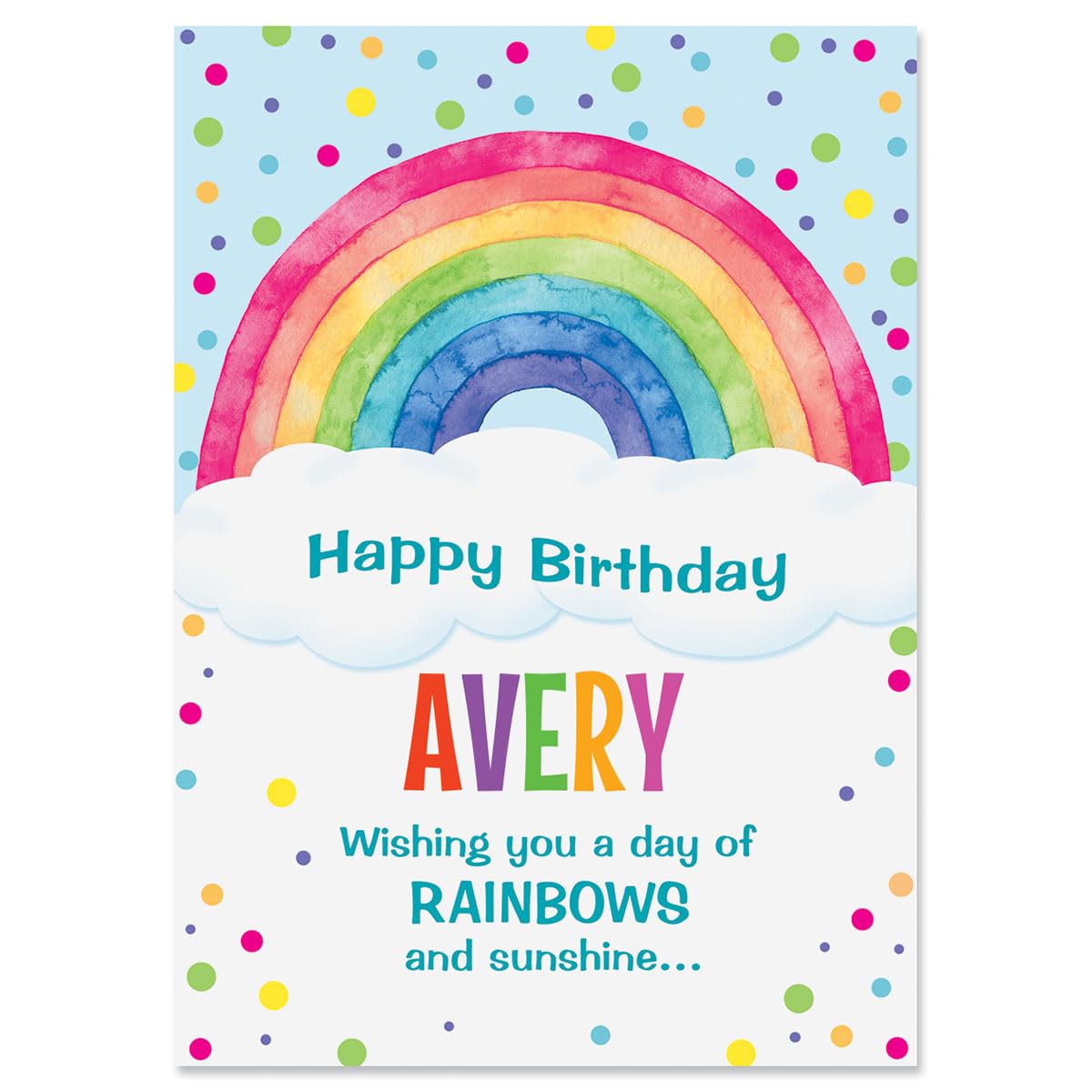 Rainbow Birthday Wishes Birthday Cake And Rainbows Birthday Card