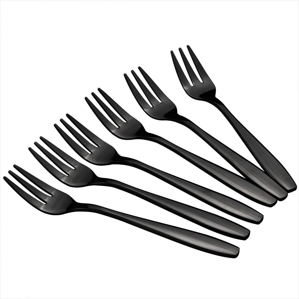 Amazon.com: Teyyvn 16-Piece Dessert Fork, Stainless Steel 3-Tines Fork ...