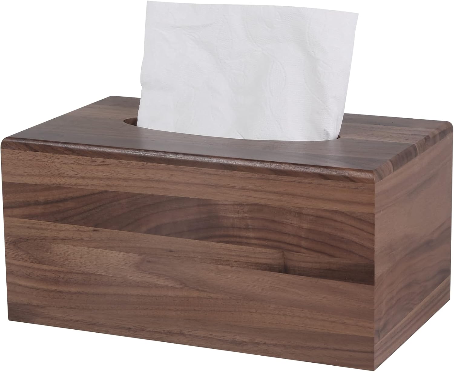 Amazon.com: Reviaras Walnut Wood Tissue Box Cover with Slide-Out Bottom ...