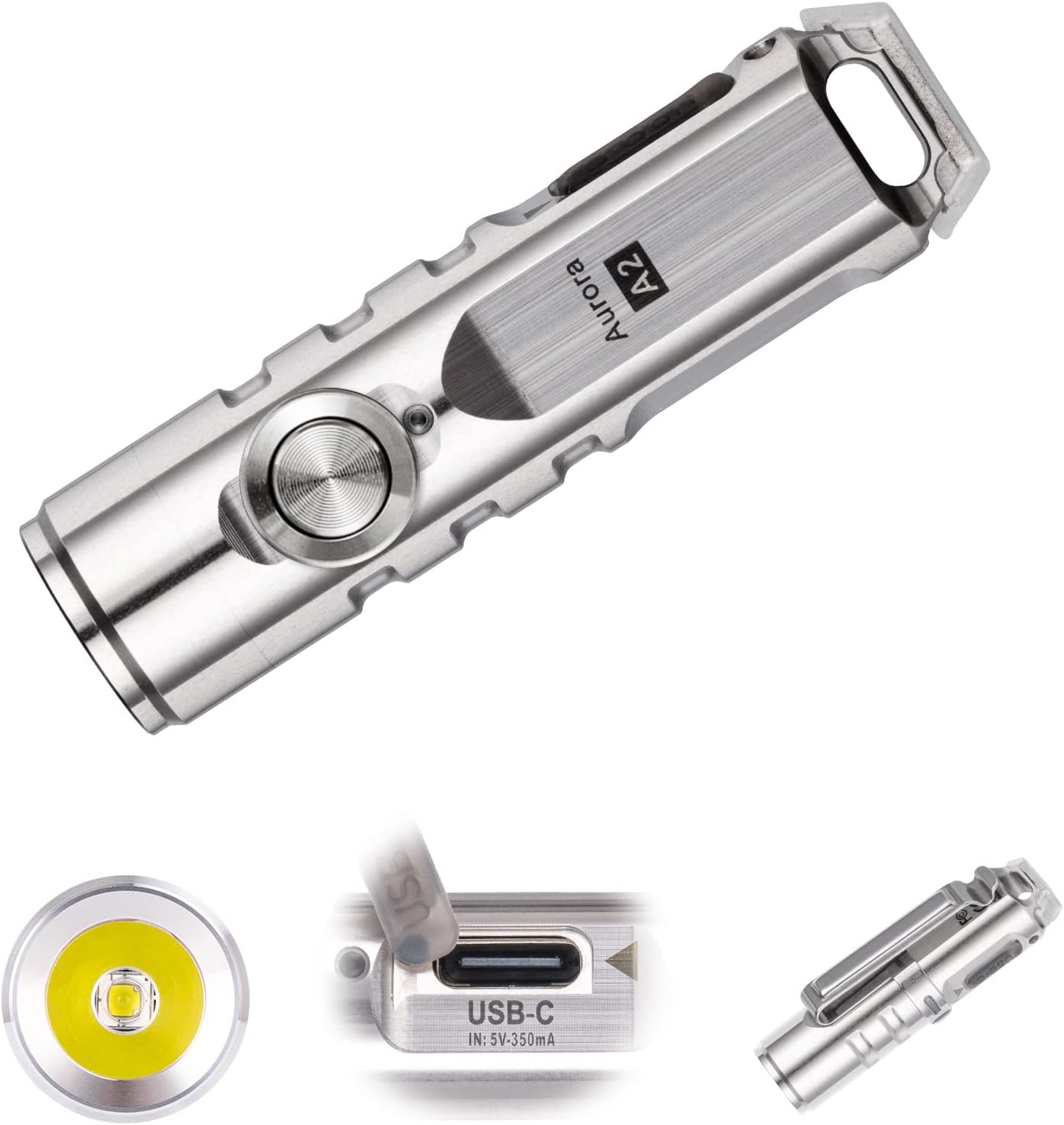 RovyVon Aurora A2 G4 Rechargeable Keyring Torch USB C, 650 Lumens Super ...