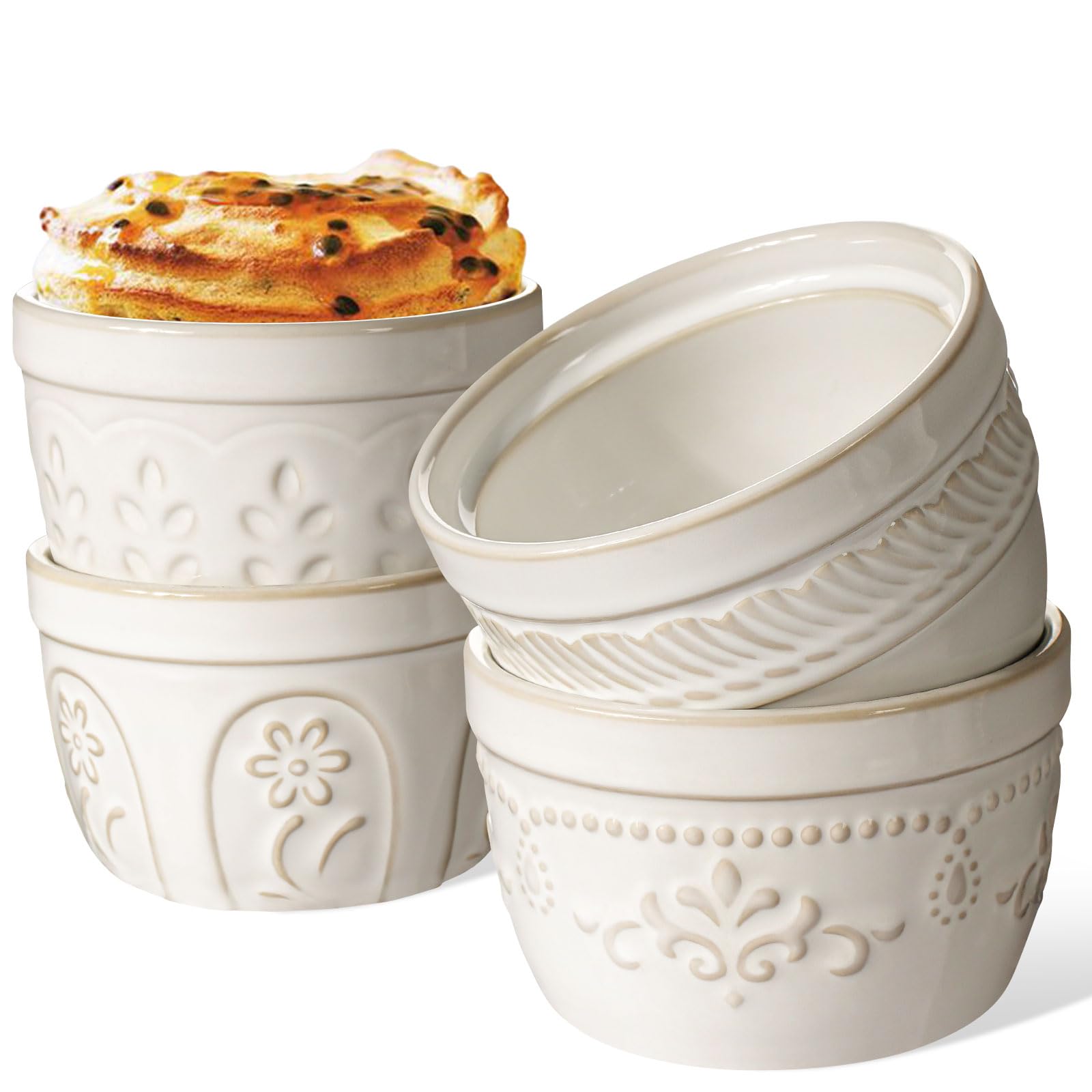 Amazon.com: Artena Ramekins, Ramekins Oven Safe, Creme Brulee Ramekins ...