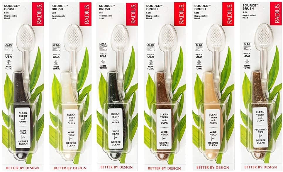 Amazon.com : RADIUS Toothbrush Big Brush with Replaceable Head, Right ...